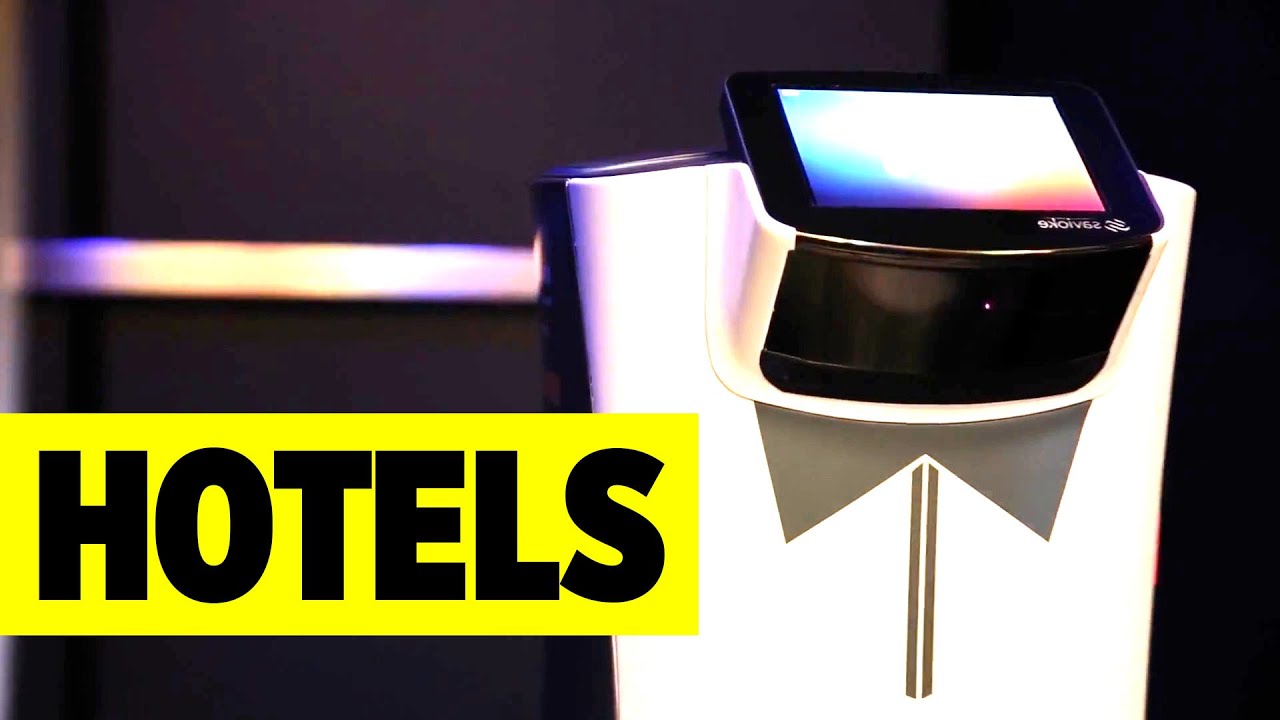 Robot Bellhop for Hotels - YouTube