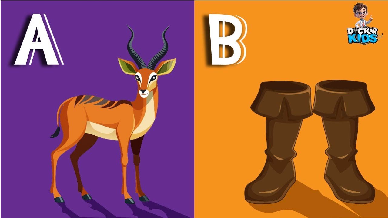 ABCD Alphabets Videos | ABC Songs and Rhymes Learn A for Antelope B for ...