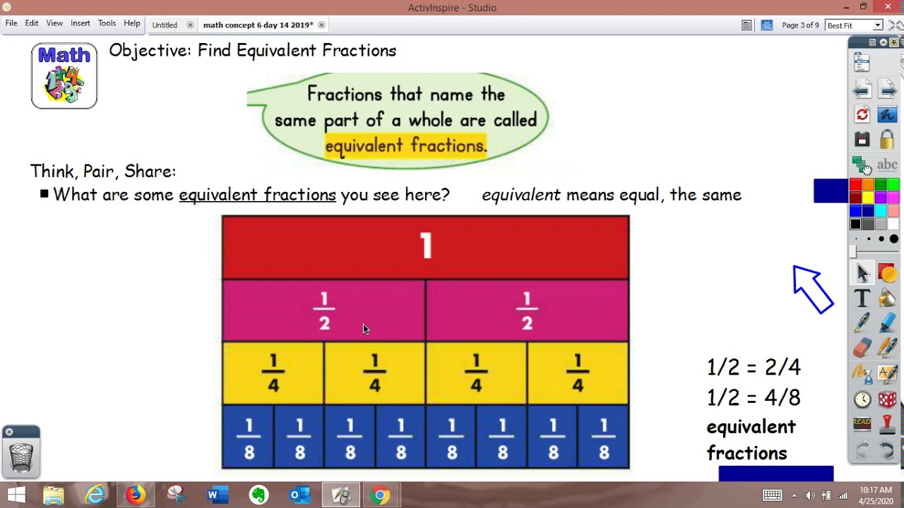 Pearson 13 1 Day 14 Equivalent Fractions YouTube Pearson 13 1 Day 14 Equivalent Fractions YouTube