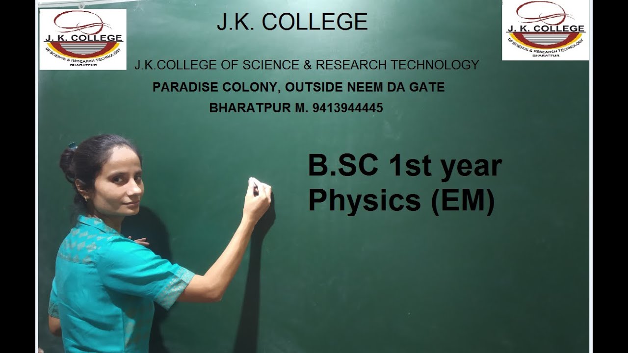 Class 3 BSC 1st year Mechanics Physics EM P2 04 11 2020 - YouTube