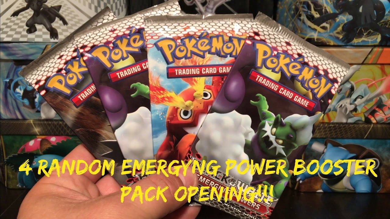 OUT OF PRINT - OPENING 4 POKEMON BLACK & WHITE EMERGING POWERS BOOSTER ...