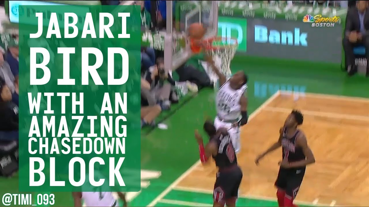 Jabari Bird with an AMAZING chasedown block - YouTube