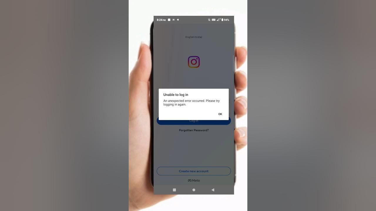 unable to login instagram problem | instagram an unexpected error ...