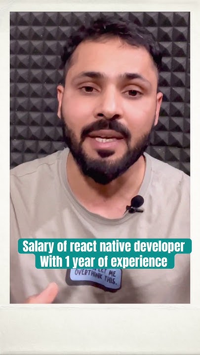 Salary For React Native Developer With 1 Year Experience Coding Reactnative Reactjobs Youtube