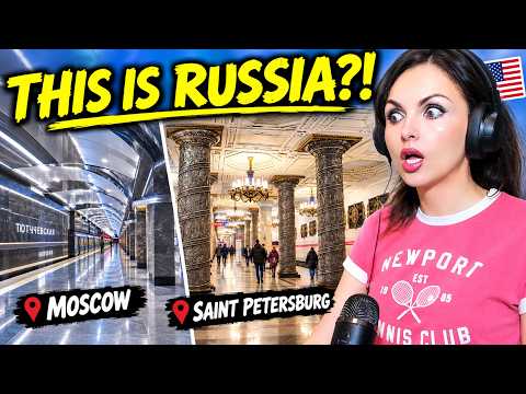American Reacts: Moscow & St. Petersburg Subways Are INSANE!