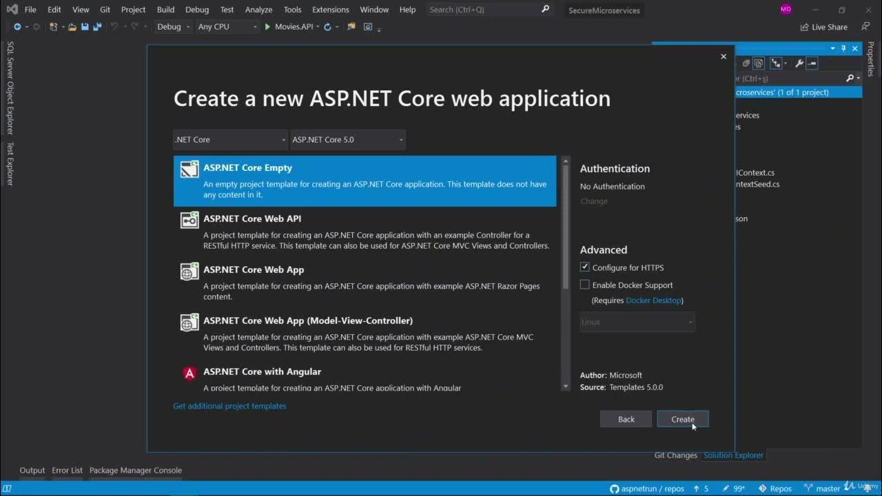 3.2 Create IdentityServer4 Asp Net Web Application - YouTube