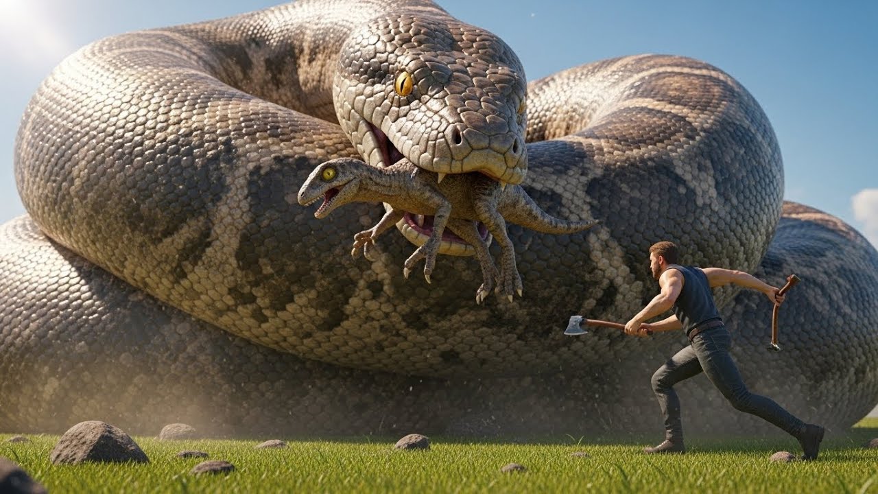 Heroic Rescue Team Saves Innocent Dinosaur from GIANT Python Attack 🐍🔥 ...