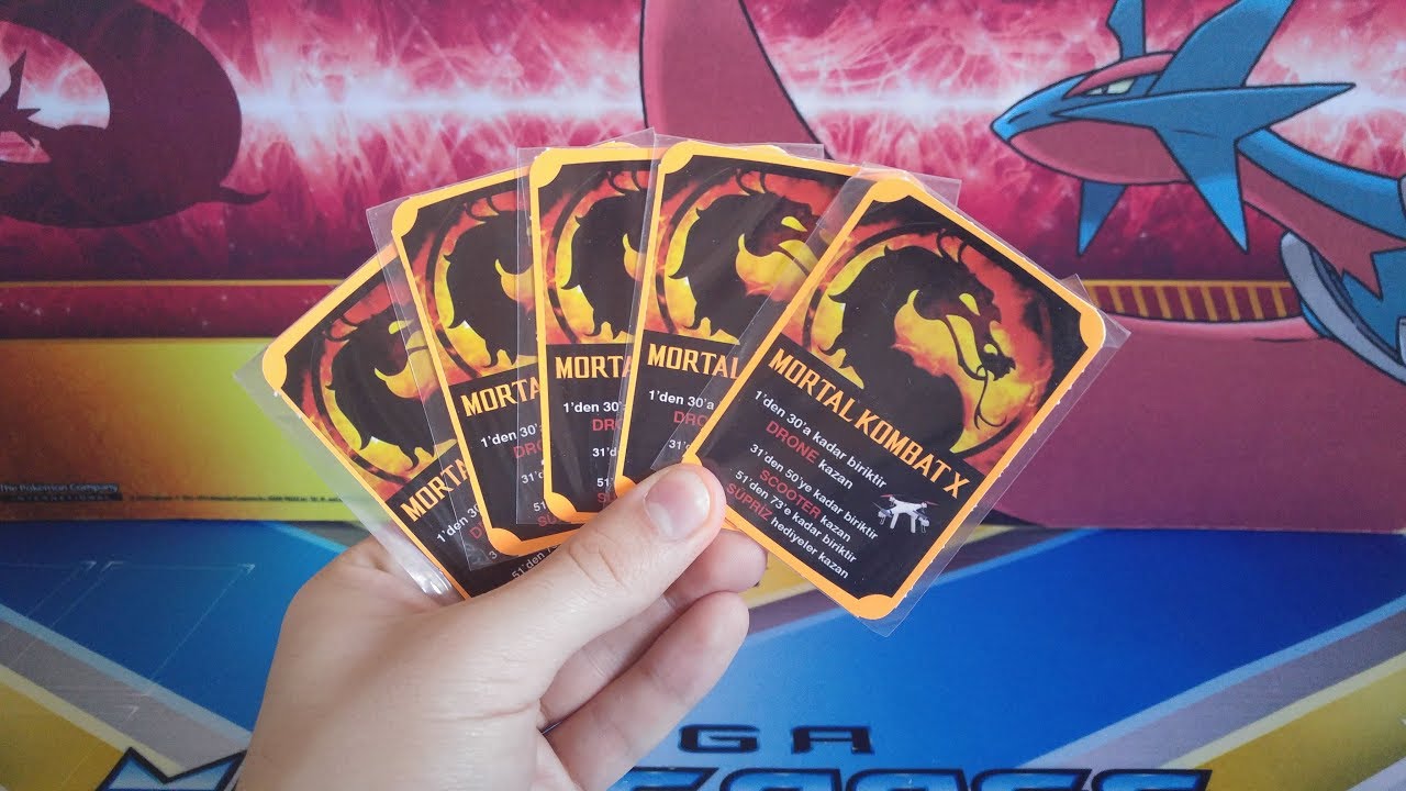 Mortal Kombat Kart Açılışı - 30 Adet Mortal Kombat X Kart Paketi ...