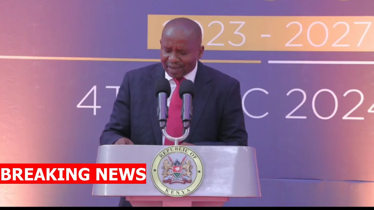 BREAKING NEWS: DP KINDIKI ADDRESSING THE NATION NOW AFTER GACHAGUA ...