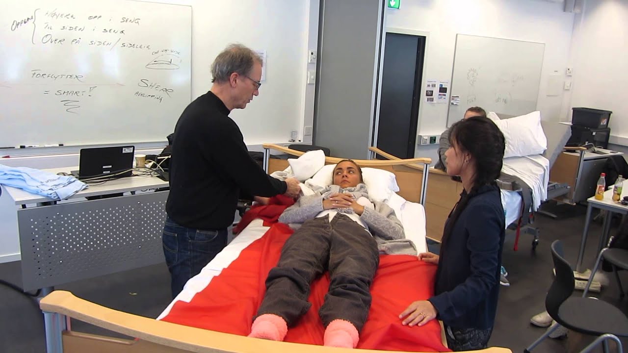 Removing trousers in bed - for light-weighted patients - YouTube
