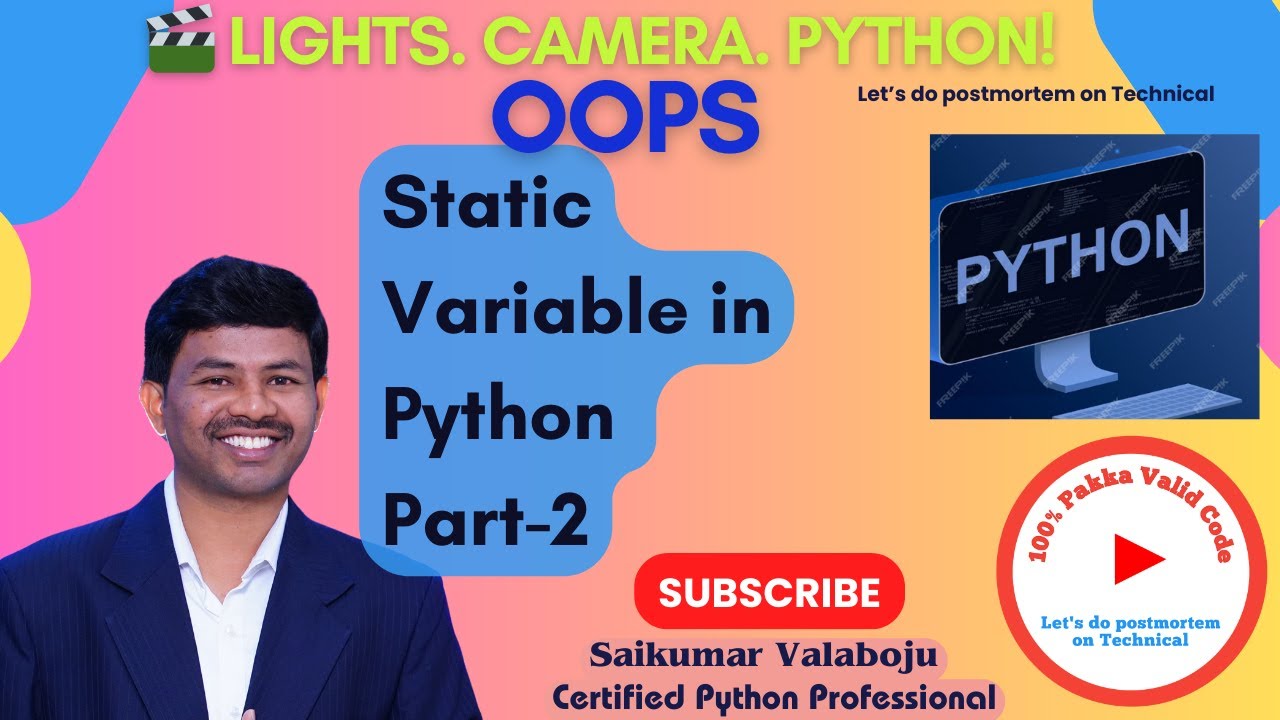 7 .Static Variables in Python part-2 | Understanding Static Methods and Variables - YouTube