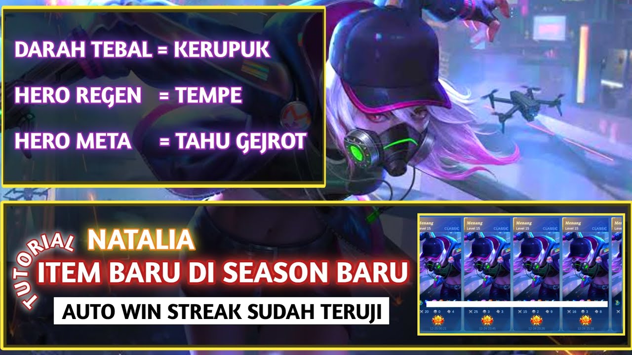 Natalia Item Baru Untuk Season Baru, Auto Win Streak | Build Tersakit ...