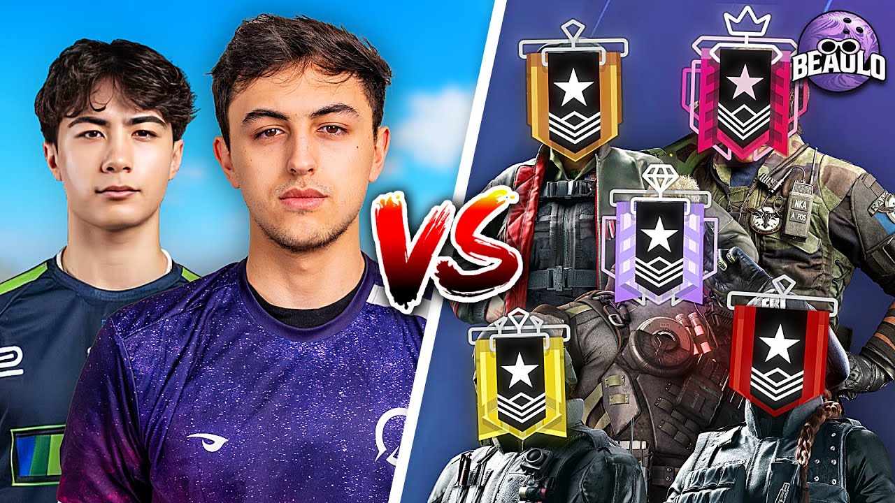 Beaulo & Spoit 2v5 Every Rank In Rainbow Six Siege - YouTube