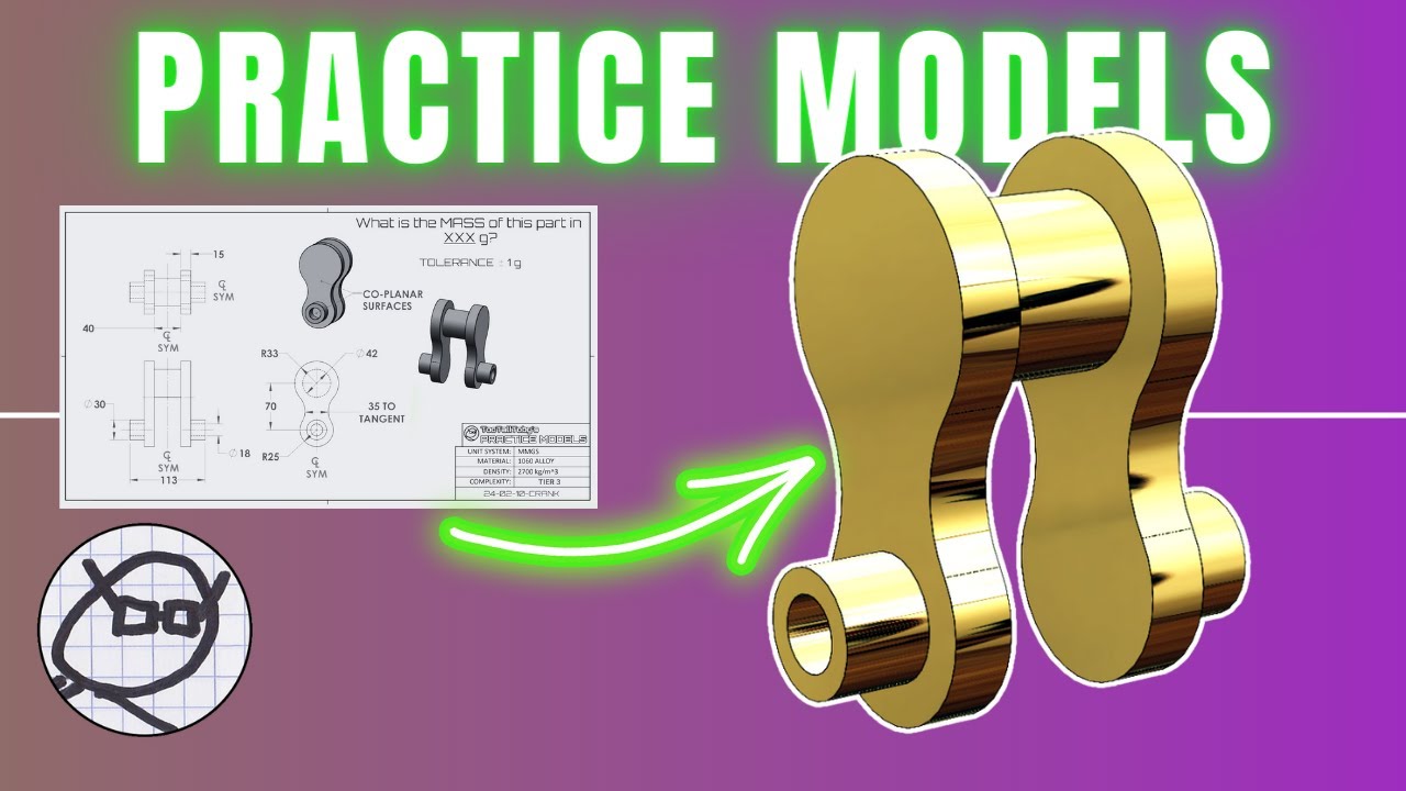 CAD Practice Model Challenge - Onshape, SolidWorks, Alibre, Fusion360 ...