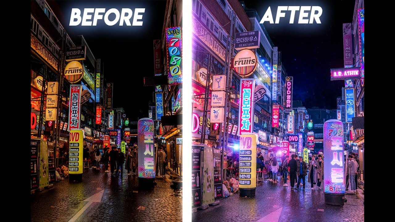 How to Create a Easy Cyberpunk Effect in Photoshop||Photools - YouTube