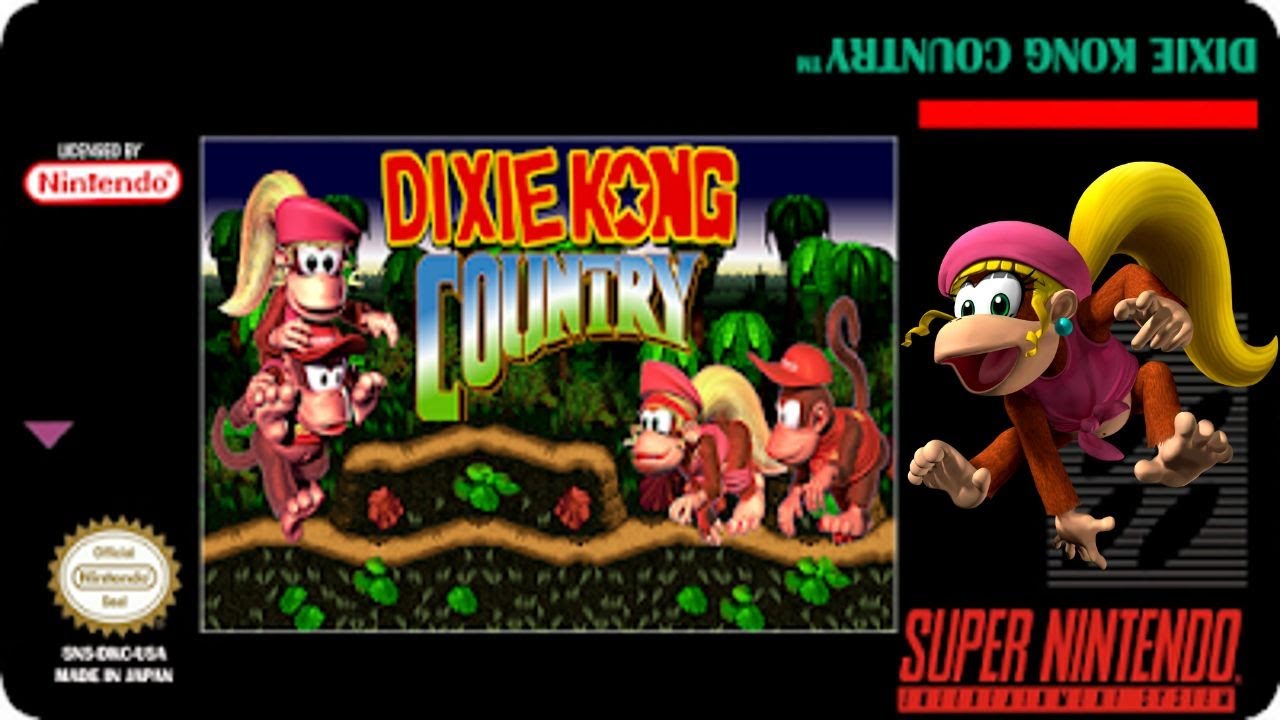 Dixie Kong Country Dixie Solo Feat Diddy Kong - 2 Versões - HACK ROM ...