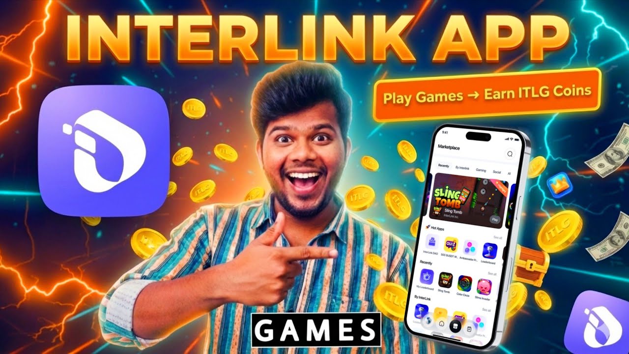 “How to Play Games in Interlink & Earn ITLG Coins 💰 | Interlink App ...