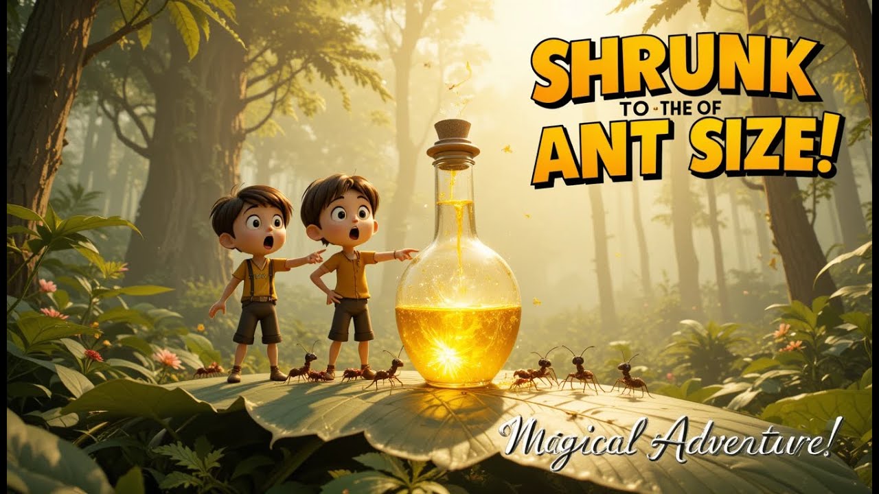 "The Tiny Giants 🌿| Kids Shrink to Ant-Size! | Magical Forest ...