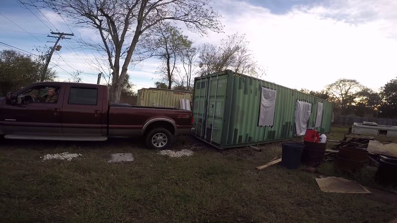 Shipping Container Home - Moving - YouTube