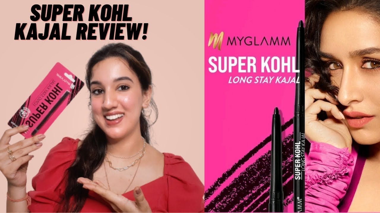 MyGlamm Super Kohl Long Stay Kajal Just 199/-😱 Review | Shades Of Shreya - YouTube