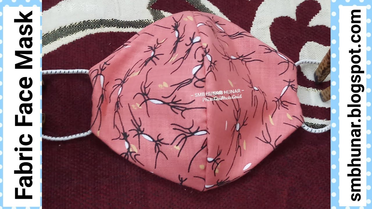 How To Make Fabric Face Mask At Home | Hand Stitched | Without Sewing ...