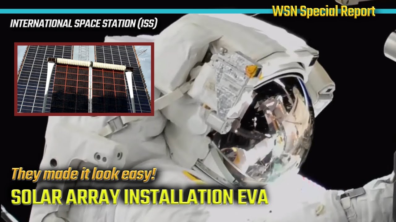 NASA ISS Spacewalk Success: Cassada and Rubio Install Another Roll-out ...