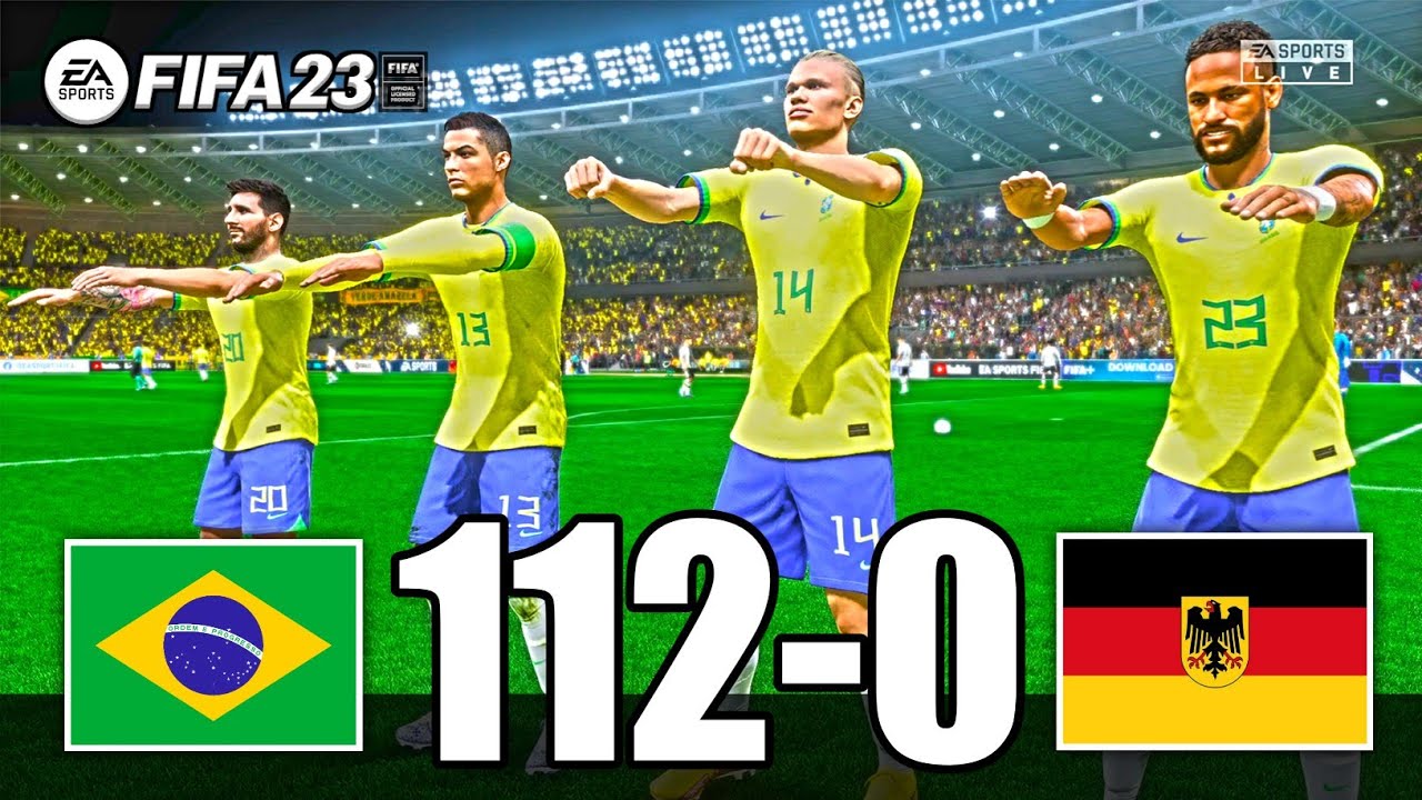 FIFA 23 - MESSI, RONALDO, MBAPPE, NEYMAR, ALL STARS | BRAZIL 112 - 0 ...