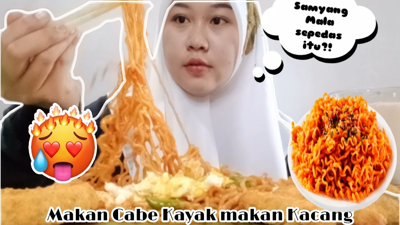Samyang Mala‼️ + Cabe Rawit Bencong 🥵🥵. MUKBANG INDONESIA - YouTube