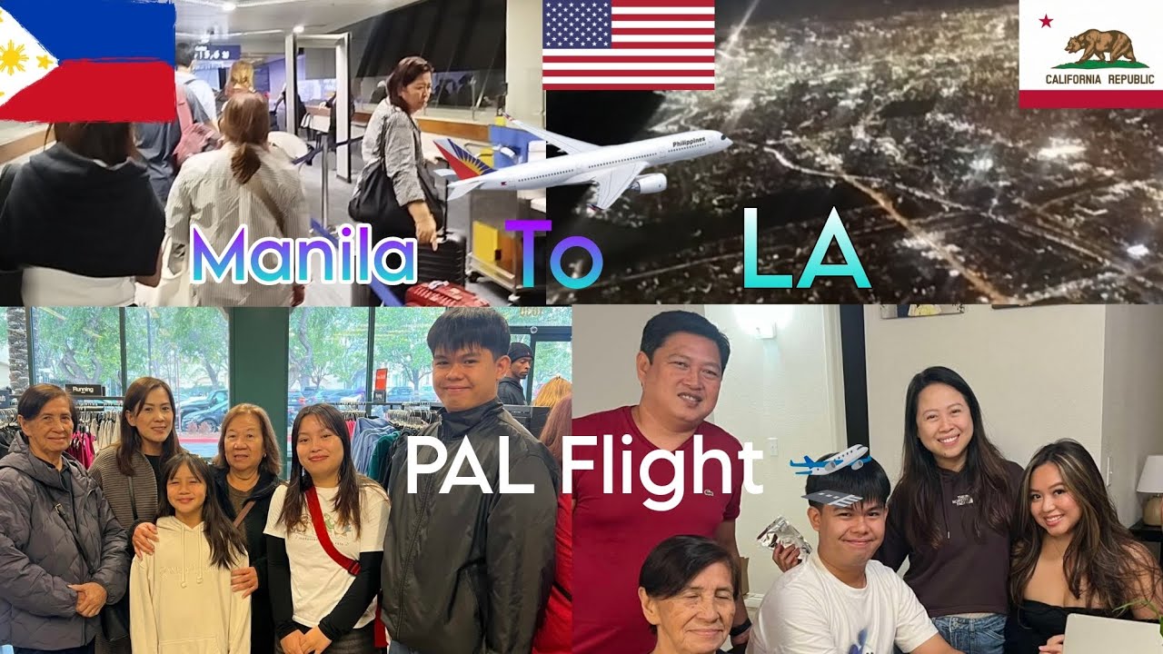 PAL (PHILIPPINE AIRLINES) MANILA TO LOS ANGELES - YouTube