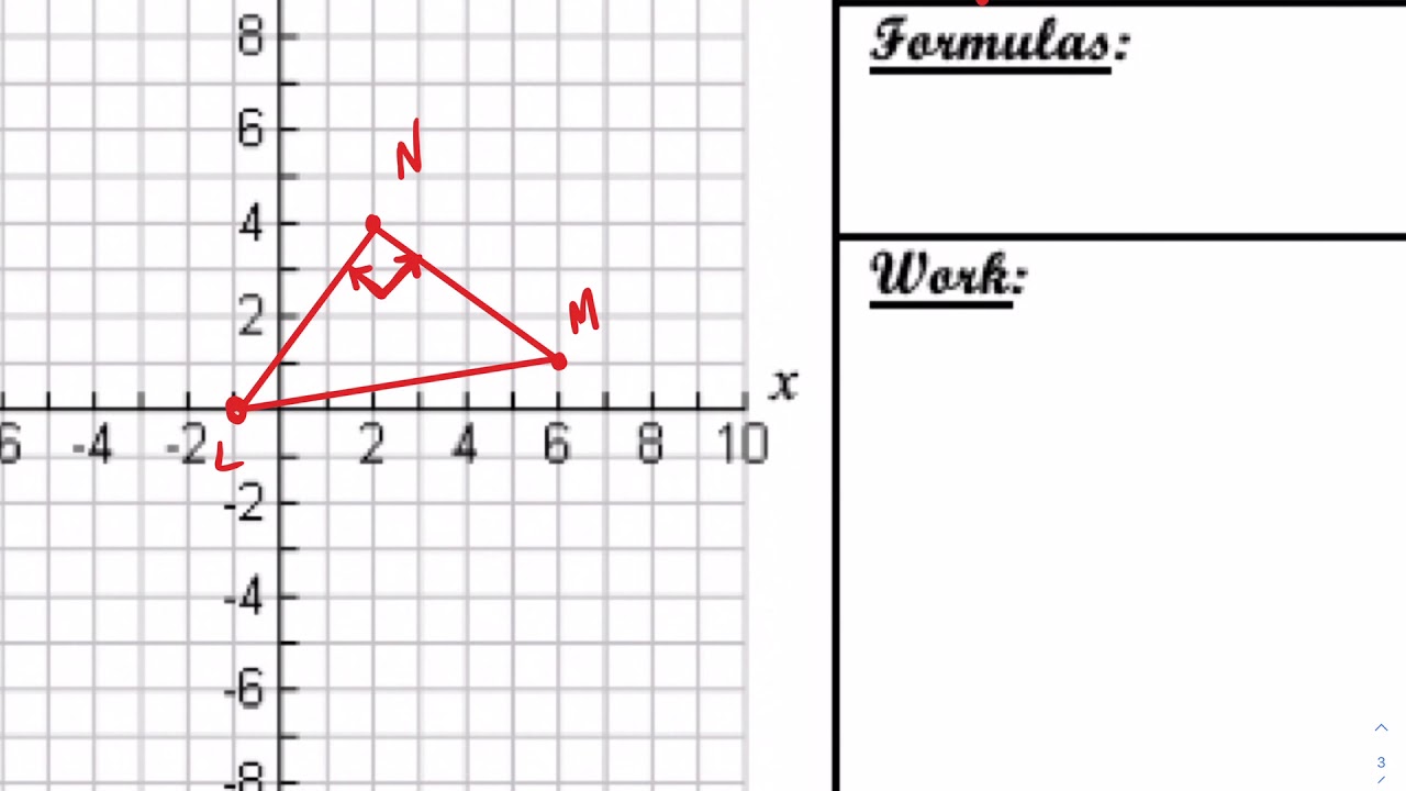 Coordinate geometry proofs involving triangles - YouTube