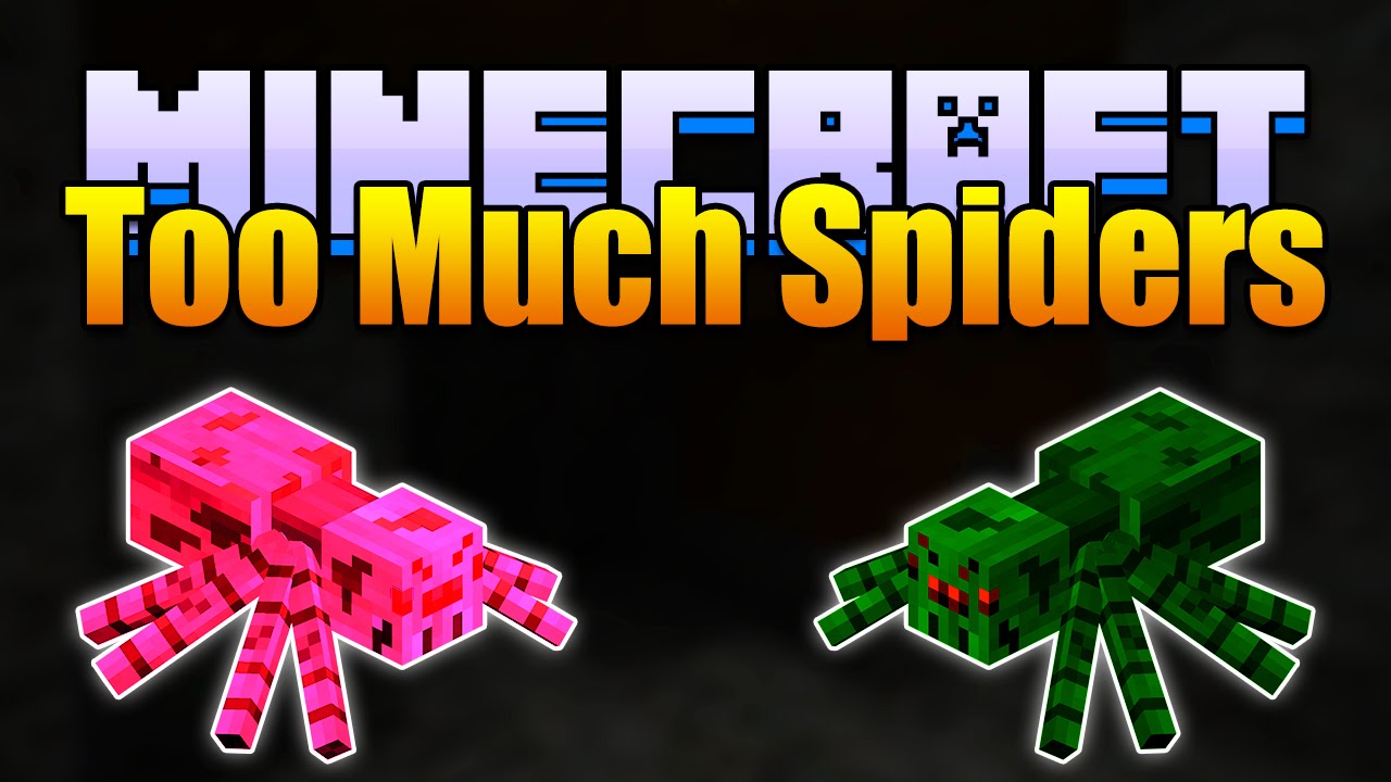 Minecraft Too Much Spiders Mod! Boss Spiders! (Minecraft v1.7.10 Mod ...