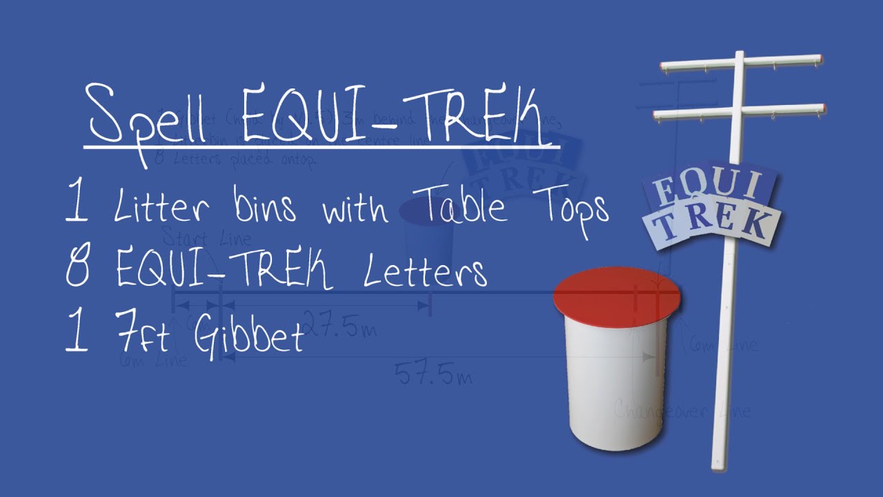 Mounted Games Spell Equi Trek Race - YouTube