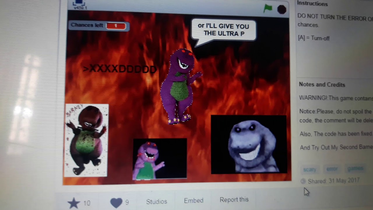 Barney Error Wrong Code - YouTube