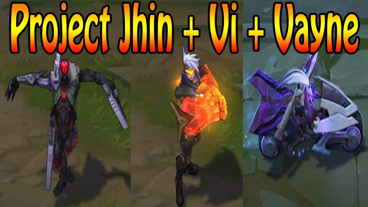 NEW Project Skins | Project Vi, Project Vayne, Project Jhin | Skin ...