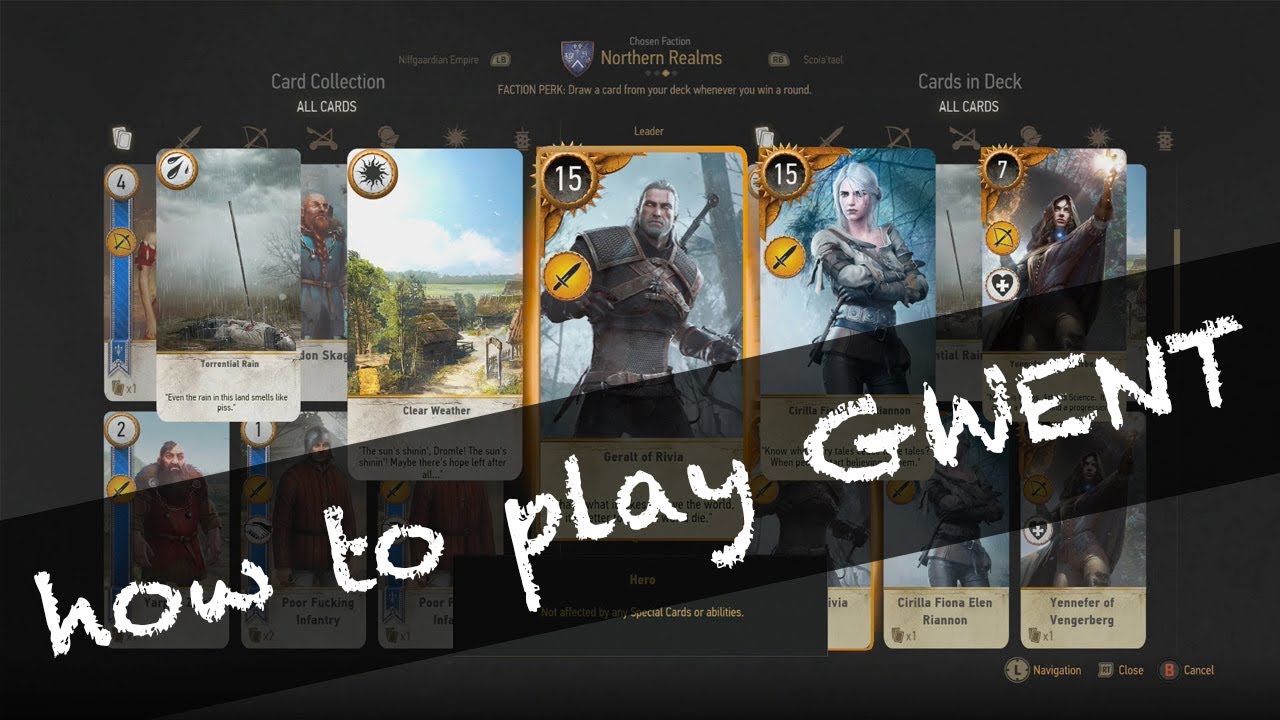 How to Play GWENT Card Gameplay [PS4] - YouTube