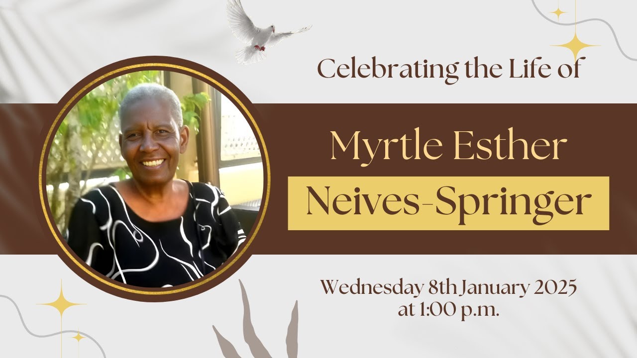 Celebrating the Life of Myrtle Esther Neives-Springer - YouTube