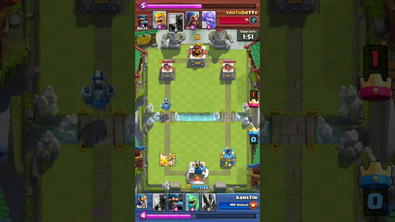 Clash Royale come from behind - YouTube