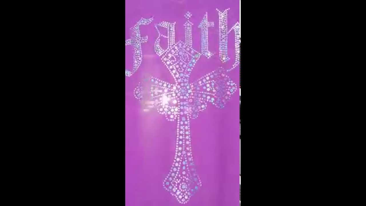 Easy Spangle™ - Faith Hot Fix Spangle Transfer - YouTube
