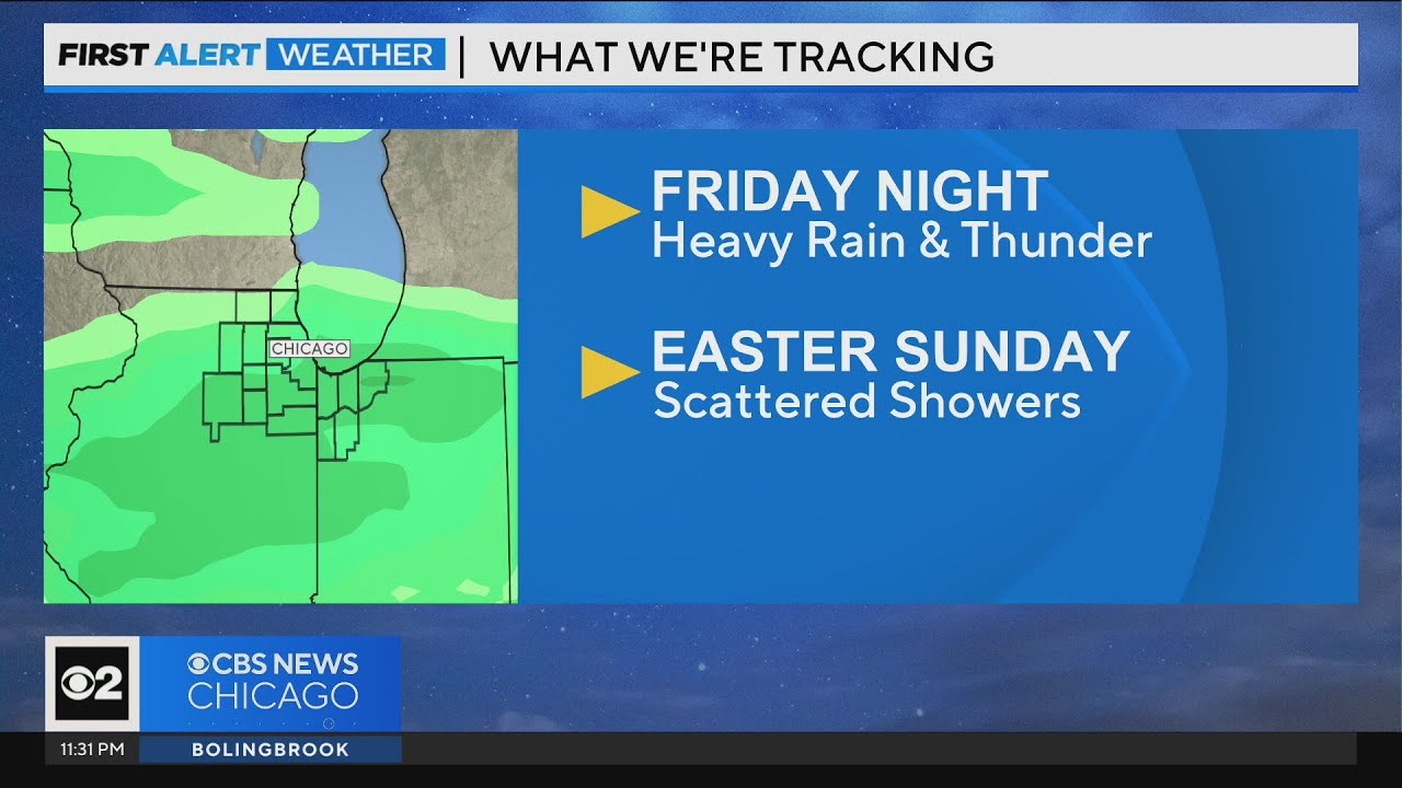 Heavy rain, thunder coming Friday night - YouTube