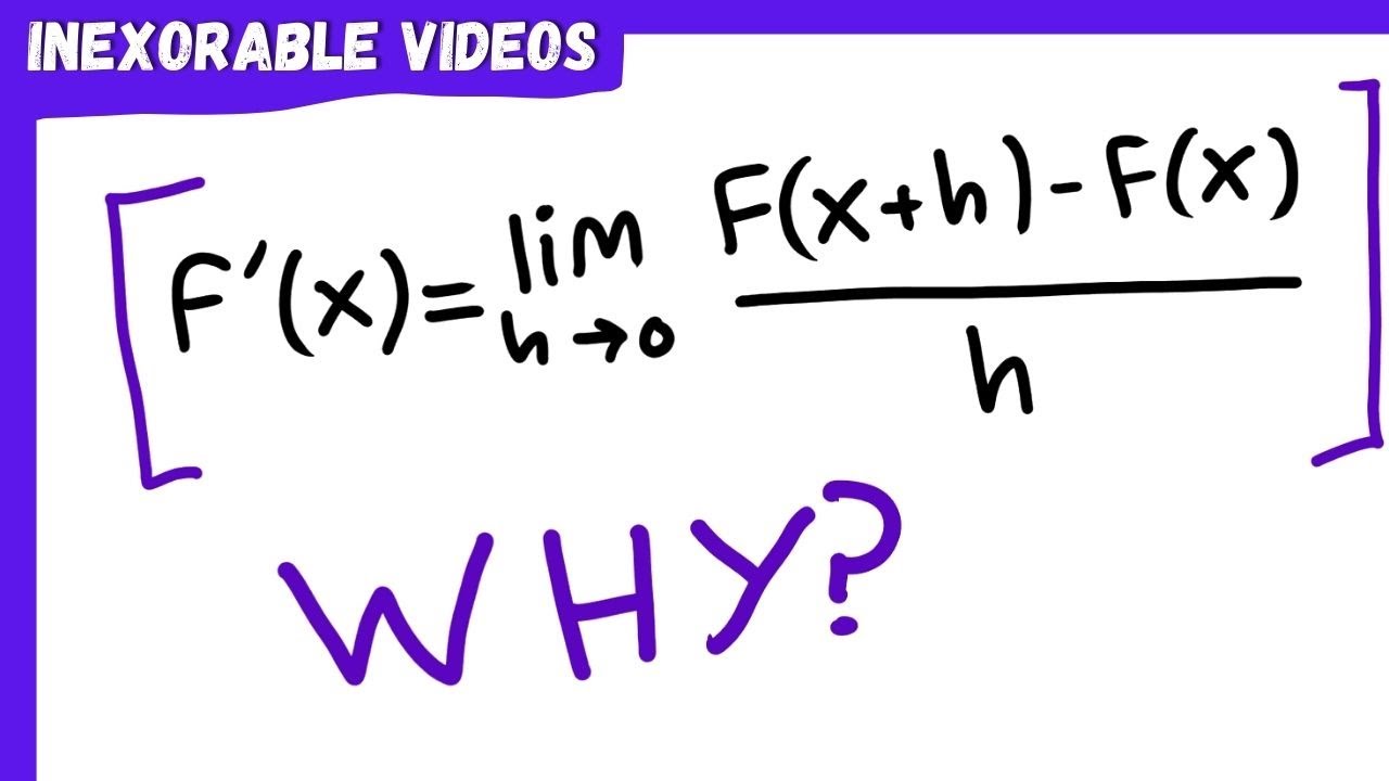 The Definition of the Derivative (First Principles) | Differentiation - YouTube