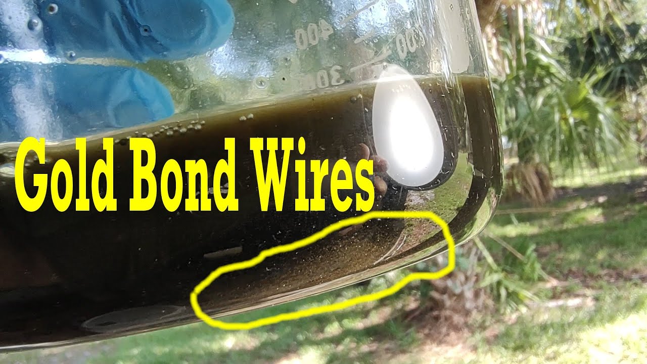 Gold From Computer RAM Chips Part 1: Small Scale Test - YouTube