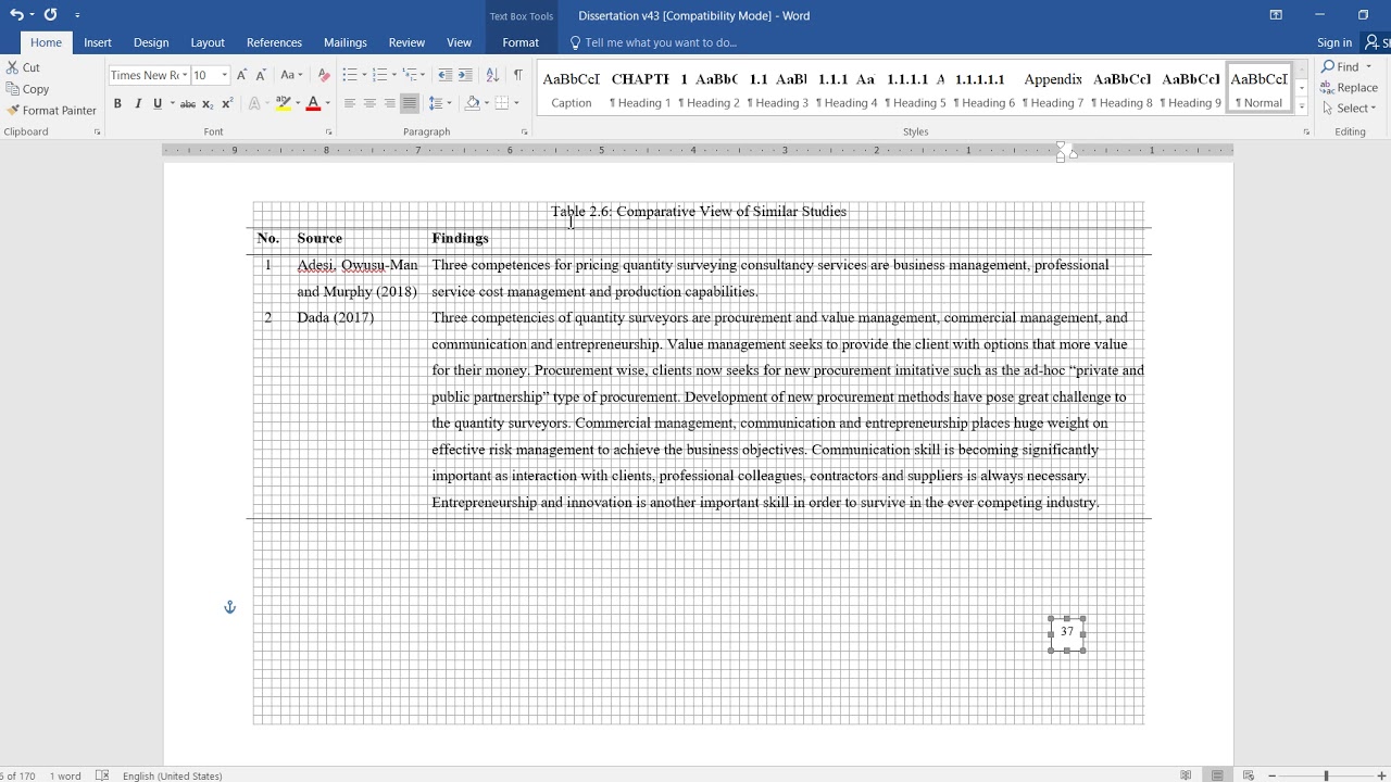 Formatting Landscape Page Number Using Text Box - YouTube
