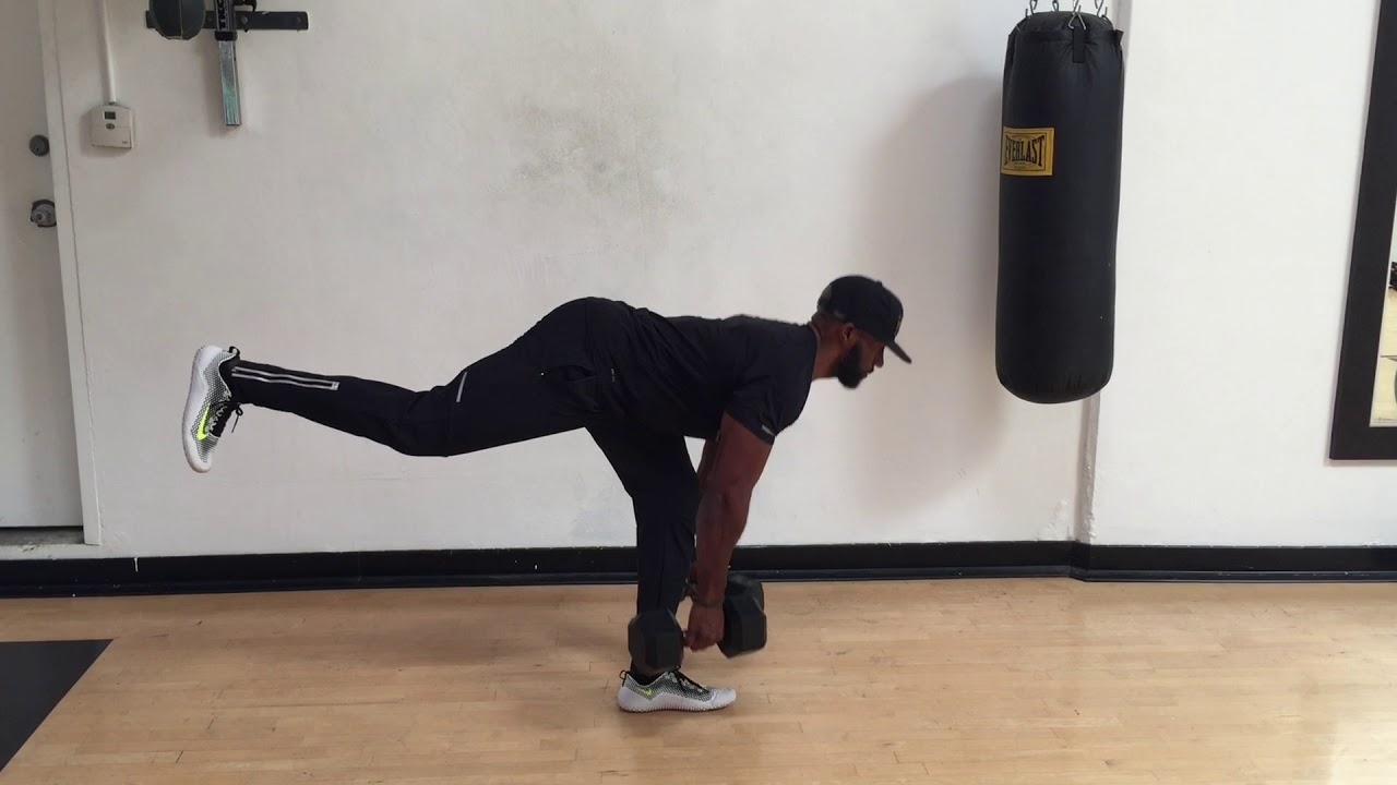 Dumbbell Single Leg RDL - YouTube