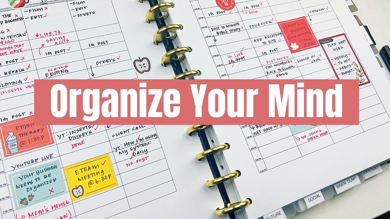 Organize Your Mind in 4 Steps - YouTube