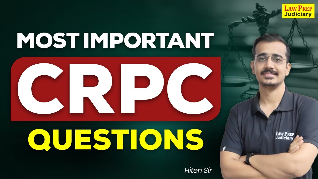 CrPC | Criminal Procedure Code, 1973 | Most Important Questions | For ...