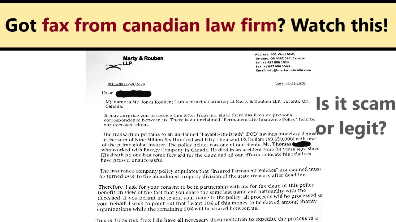 Fasken Law fax - is it scam or legit? Watch it if you got fax from any ...