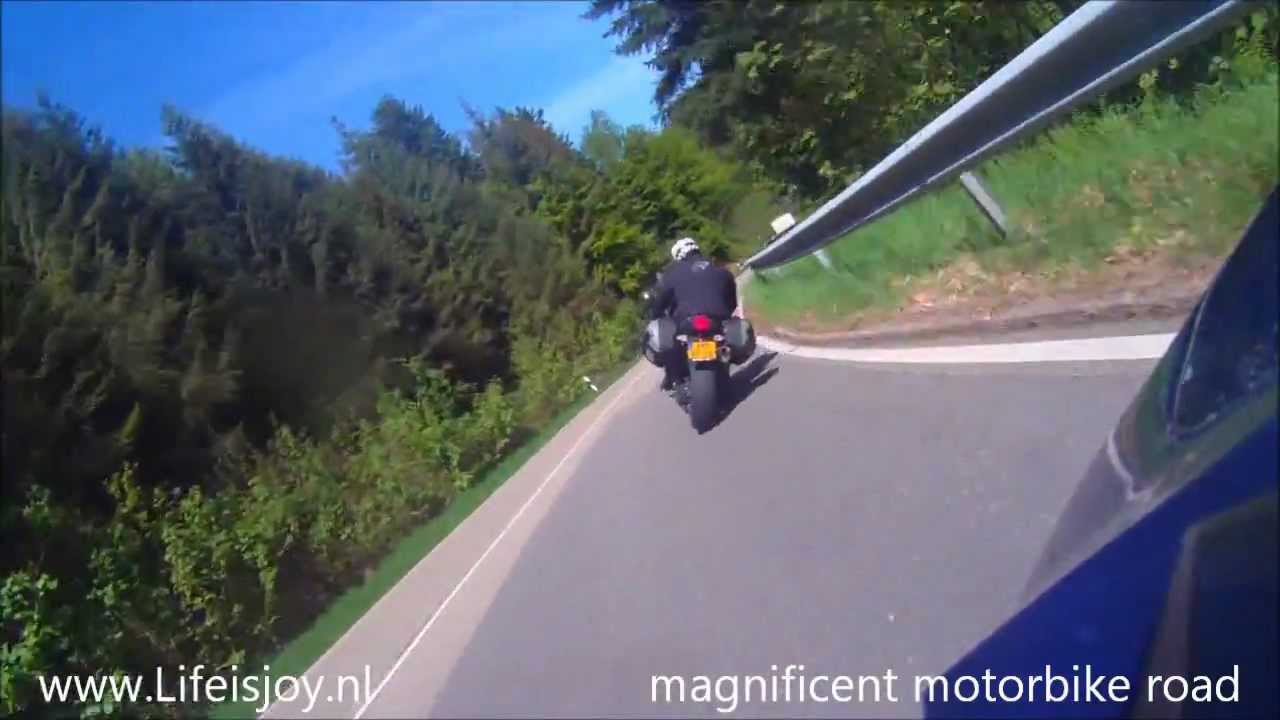 Black Forest Highstreet Germany BMW chasing Aprilia Motorbike B500 ...