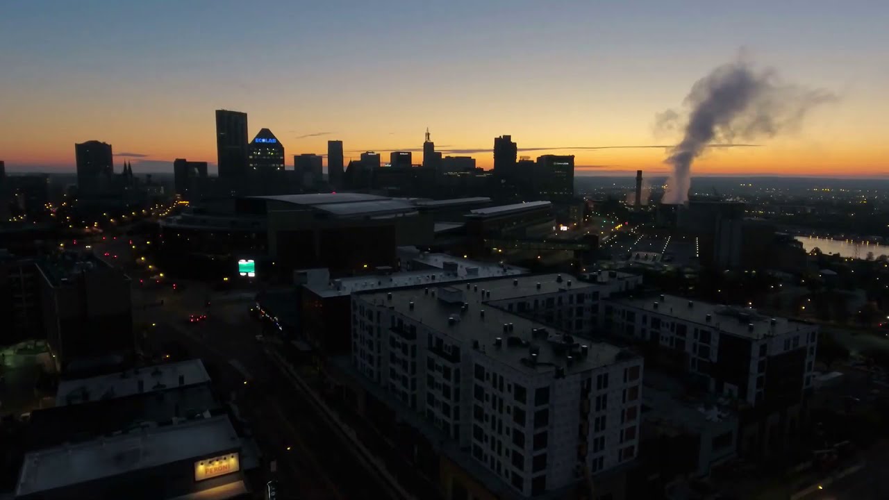 MINNEAPOLIS MINNESOTA HOOD, NIGHT VIEW, 4k VIDEO, Drone Footage From ...