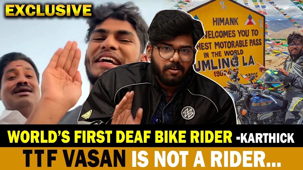 TTF ஒரு Rider-ஏ இல்ல😱 | World's First Deaf Bike Rider | Karthick ...