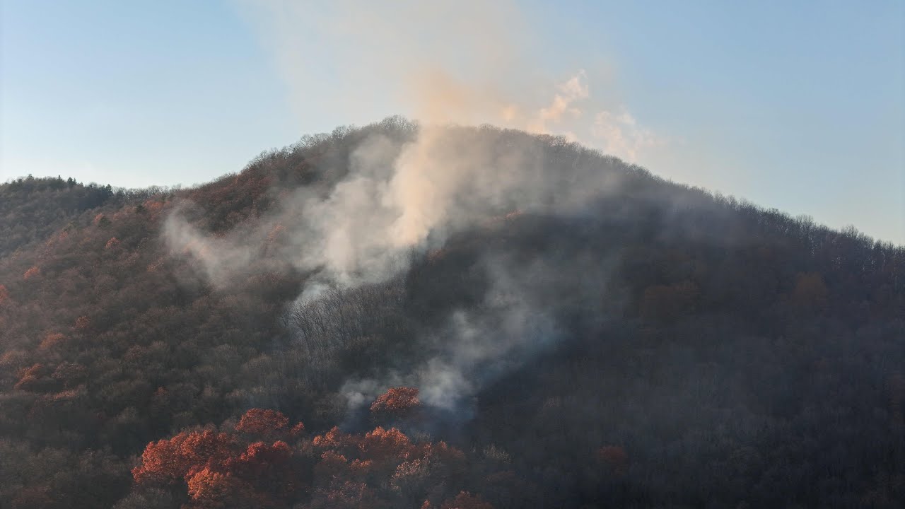 Jim Thorpe Mountain Fire, Carbon County, Pennsylvania - 11.19.23 - YouTube